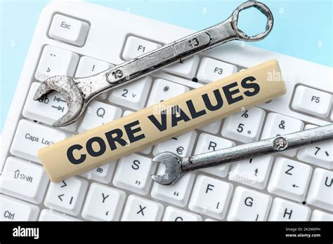 Text Caption Presenting Core Values Internet Concept Belief Person Or