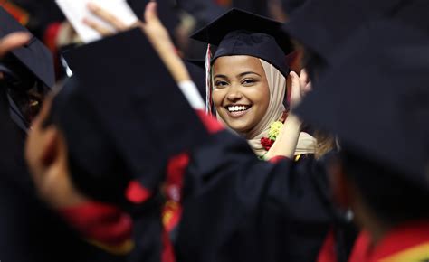 Usc Graduation Unfolds Amid Tight Security Ovation For Canceled