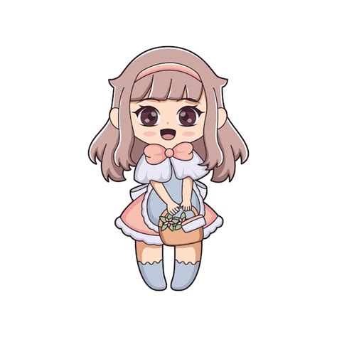 Premium Vector Chibi Anime Character Design Illustration