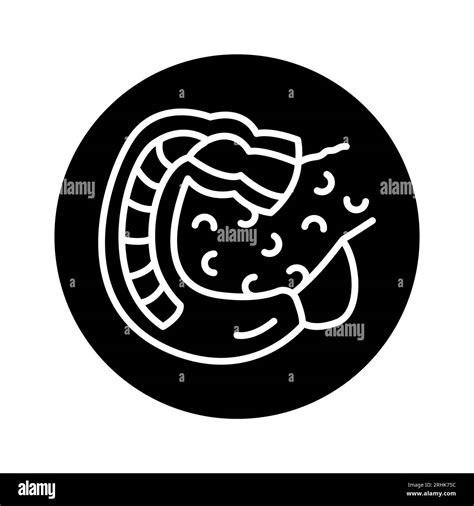 Human Organ Duodenum Color Line Icon Isolated Vector Element Outline