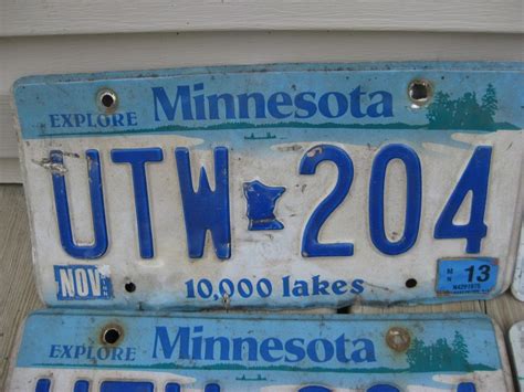 6 Embossed Minnesota License Plates 2 For Rv All Retired 1827216183