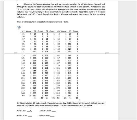 c maximize the session window you will see the
