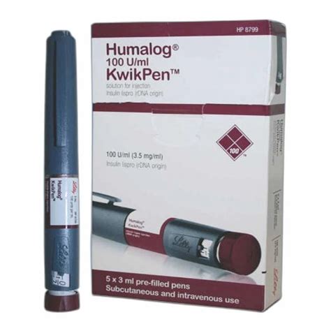 Humalog 100iuml Kwikpen Packaging Type Box At ₹ 880piece In Nagpur