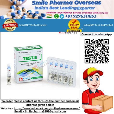 Test E Evolve Biolabs Testosterone Enanthate 250mg Injection At Rs 990 Vial Jaripatka Nagpur