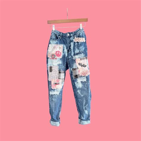 Patchwork Jeans Etsy