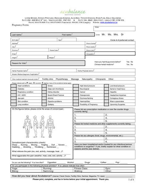 Medical Forms Printable