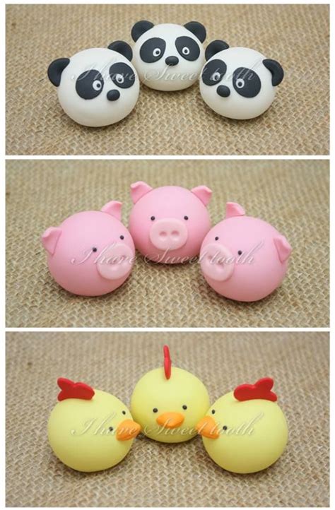 Animal Fondant Pop Easy Fondant Animals Cute Animal Fondant Designs
