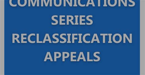 Communications Series Reclassification Appeals Minnesota Association Of Professional Employees