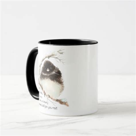 Cute Junco Bird Scripture Matt 1128 Rest Mug Zazzle