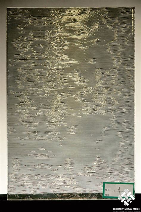 Decorative Laminated Glass Fabric Interlayer Hightop Metal Textile