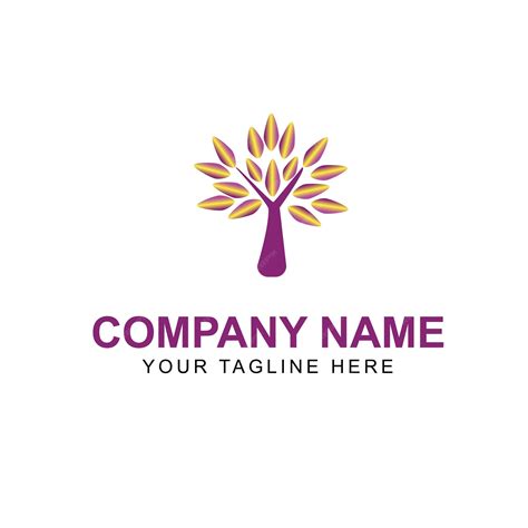 Premium Vector Free Vector Nature Tree Shape Logo Design