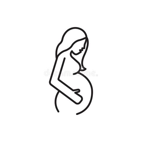 Pregnant Woman Icon Vector Stock Illustration Illustration Of People