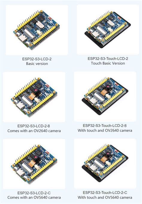 Esp32 S3 Lcd Camera Development Board 2 Inch Display Qmi8658 Sensor