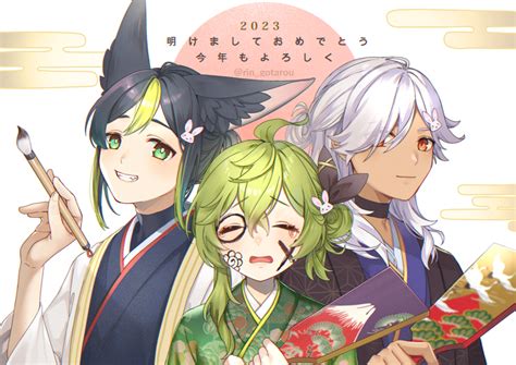 Tighnari Cyno And Collei Genshin Impact Drawn By Rin Gotarou Danbooru