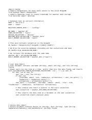 Setup Py Import Random Imports MongoClient For Base Level Access To The Local MongoDB From