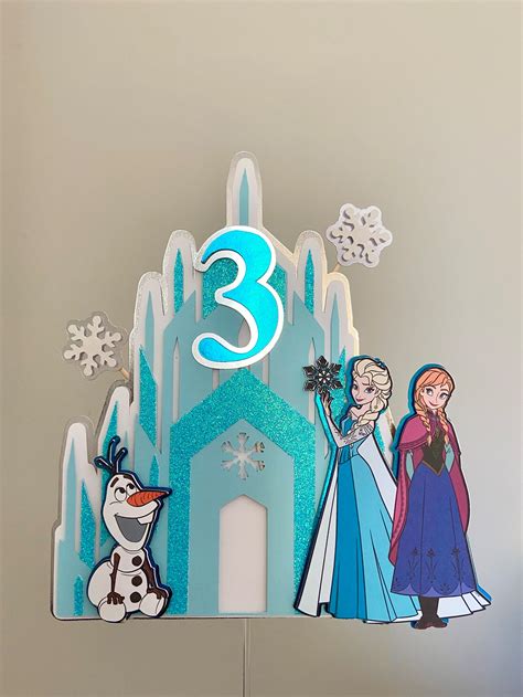 Frozen Cake Topper Elsa And Anna Cake Topper Olaf Cake Topper Age Cake