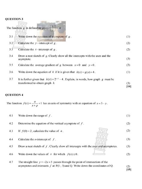 Mathematics Grade 12 Functions Pdf