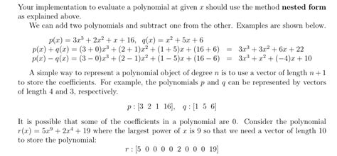 Solved In This Assignment You Will Implement And Test A C