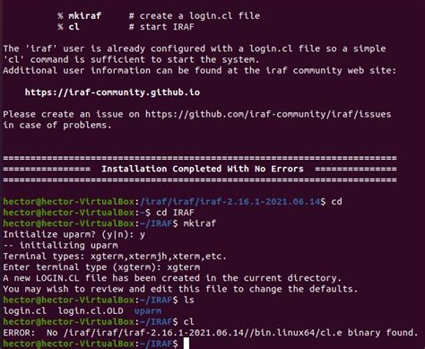 no cl e binary found after installing iraf · iraf community