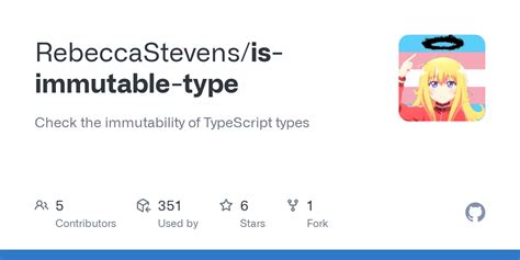 Is Immutable Typepackagejson At Main · Rebeccastevensis Immutable