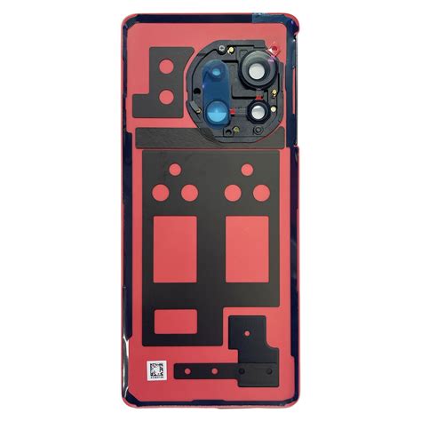 For Oneplus 11r Cph2487 Battery Leather Back Cover Red