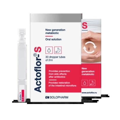 Actoflor S Composition Instruction Solopharm