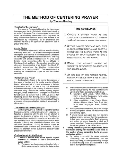 Ws Centering Prayer Descargar Gratis Pdf Lectio Divina Prayer
