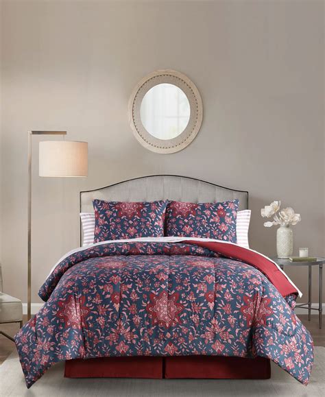 Keeco Samantha Jewel 6 Piece Twin Comforter Set Multi Twin