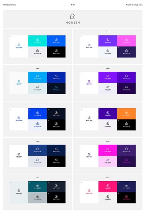50 Palette Color Branding Logo Mockup Psd On Behance Logo Mockups