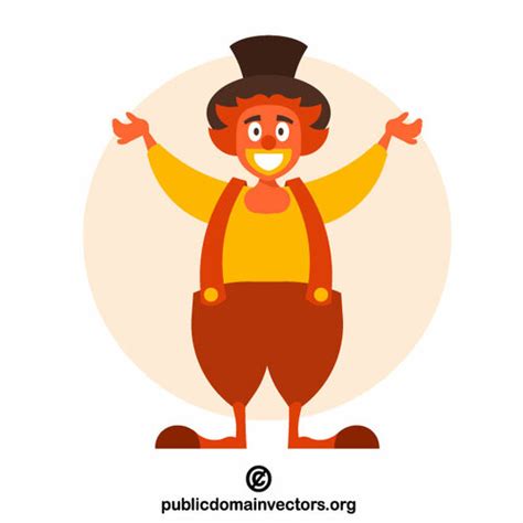 Funny Clown Public Domain Vectors