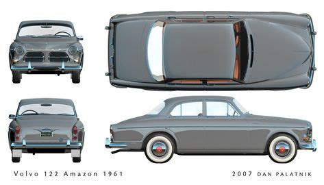 Volvo 122 Amazon Vector Drawing