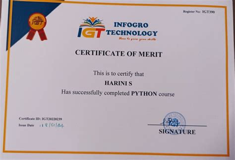 Harini Sargurunathan On Linkedin Python Certification Continuouslearning Professionalgrowth