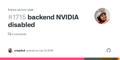 Backend Nvidia Disabled · Issue 1715 · Fireice Ukxmr Stak · Github