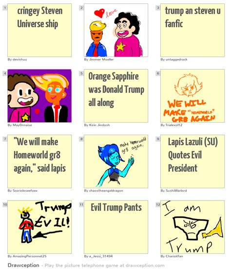 Cringey Steven Universe Ship Drawception