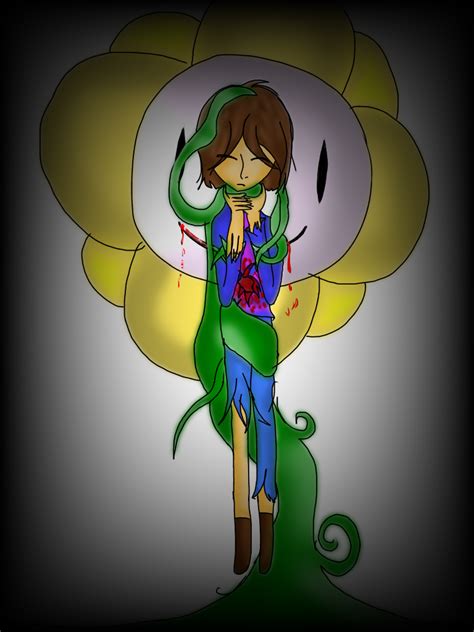 Undertale Frisk And Flowey Fanart Ibispaint