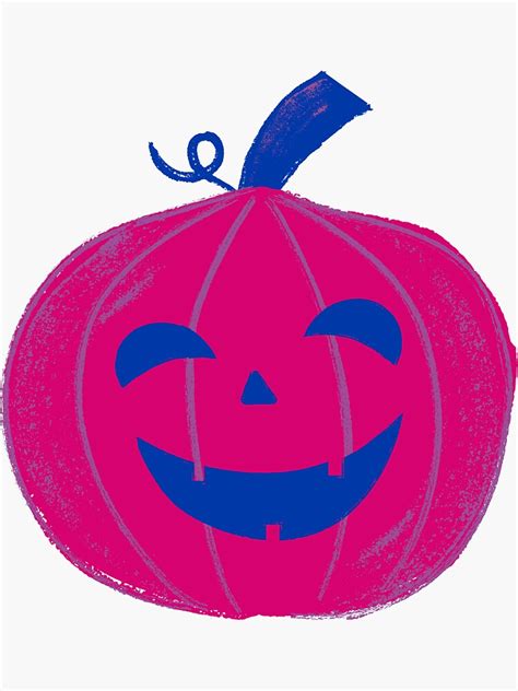 Subtle Bi Pride Pumpkin Sticker For Sale By Infuriating Redbubble