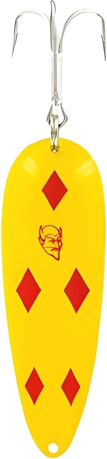 Lil Devle Brass Back 18 Ounce Fishing Spoons Five Of Diamondsredye