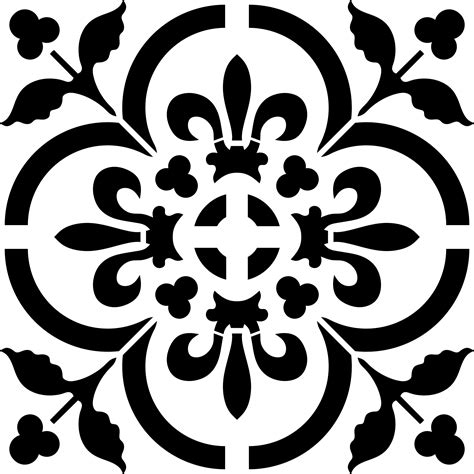Mediterranean Bloom Tile Stencil M Stencils Transform Your Space