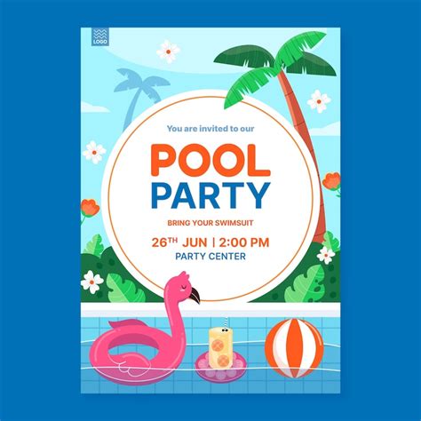 Printable Pool Party Borders Swimming Pool Party Art Print By Ale Saiz