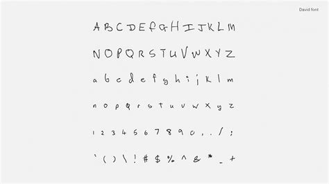 Kurt Cobain And David Bowies Handwriting Feature In New Typeface Series