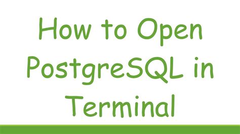 How To Show Database In Postgresql Terminal Dibujos Cute Para Imprimir