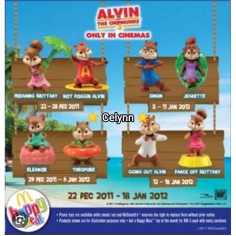 Mcdonalds Mcdonalds Mcd Happy Meal Toy 2011 Alvin And The Chipmunks 3