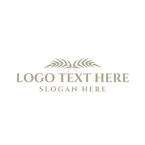 Elegant Leaf Wordmark Logo Perfect For Fashion Beauty And Weddings