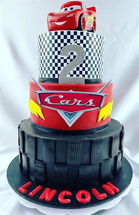 Lightning Mcqueen Birthday Cake Ideas Images Pictures