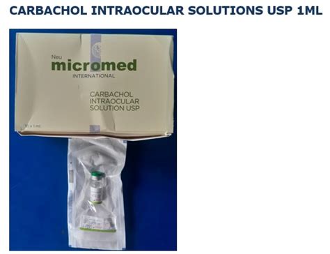 Carbachol Solution Visi Inklusi