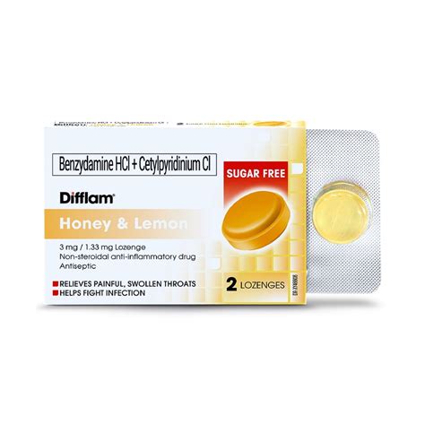 Difflam Honey And Lemon Lozenge 2s Shopee Philippines