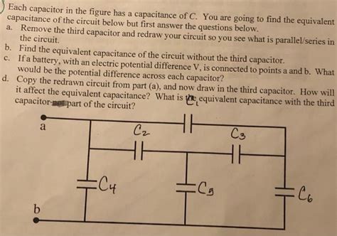 Solved Each Capacitor In The Figure Has A Capacitance Of C Chegg