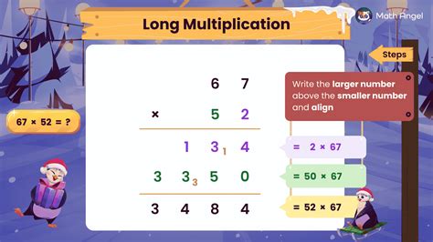 Long Multiplication Method Steps Examples