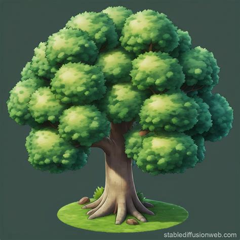 2d Pokémon Style Tree Stable Diffusion Online