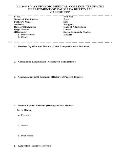 Kb Case Sheet 2 Pdf Health Sciences Anatomy